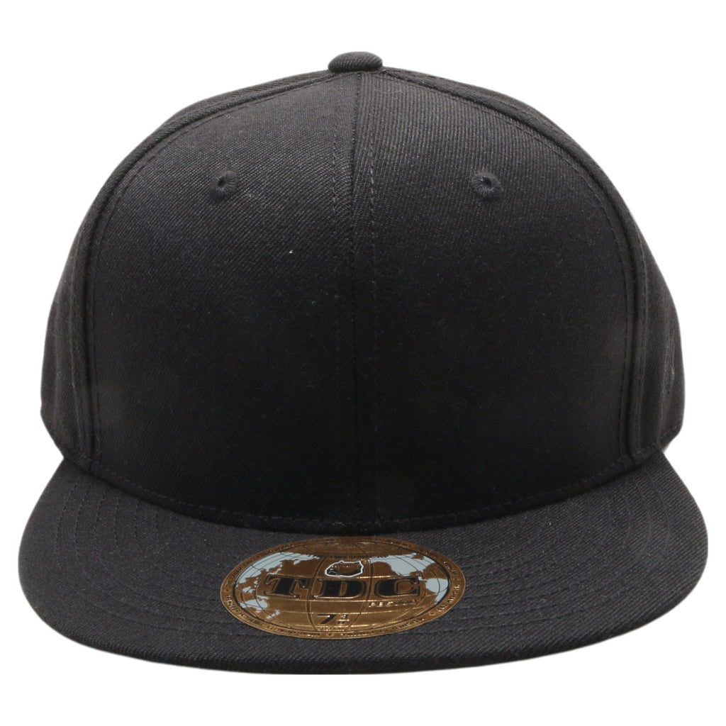 PB5000 TDC PitBull On-Field Wool Blend Flat Fitted Hats [Black ...