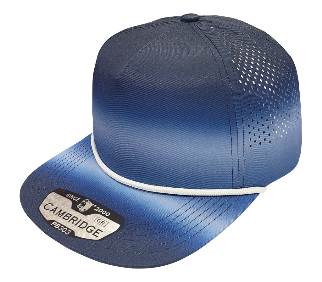 PB303GR Five Panel Rope Gradation Perforated [Navy] – CHOICE CAP, INC.