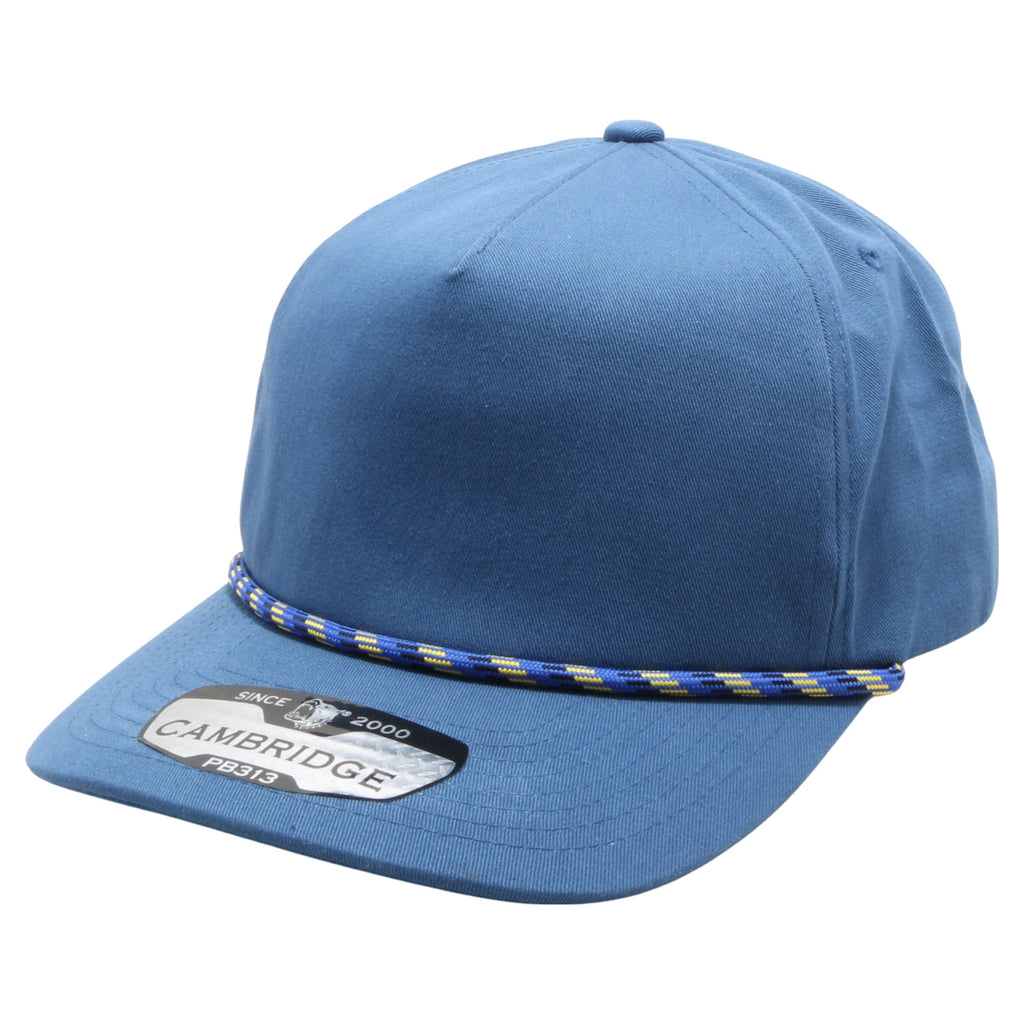 PB313 Five Panel Rope Unstructured [Royal] – CHOICE CAP, INC.