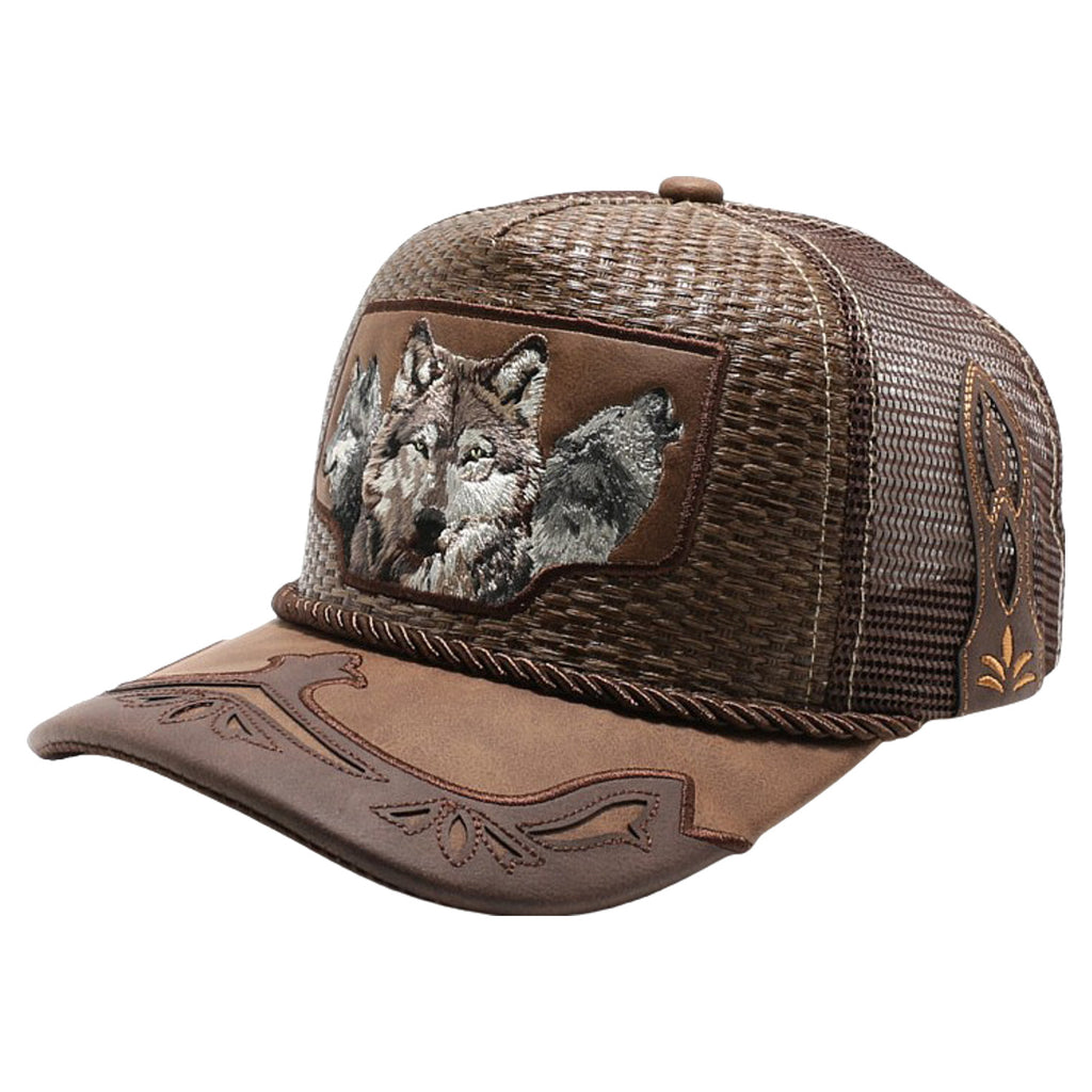 Straw Amaze In Animal Wolf Hat (Brown) – CHOICE CAP, INC.
