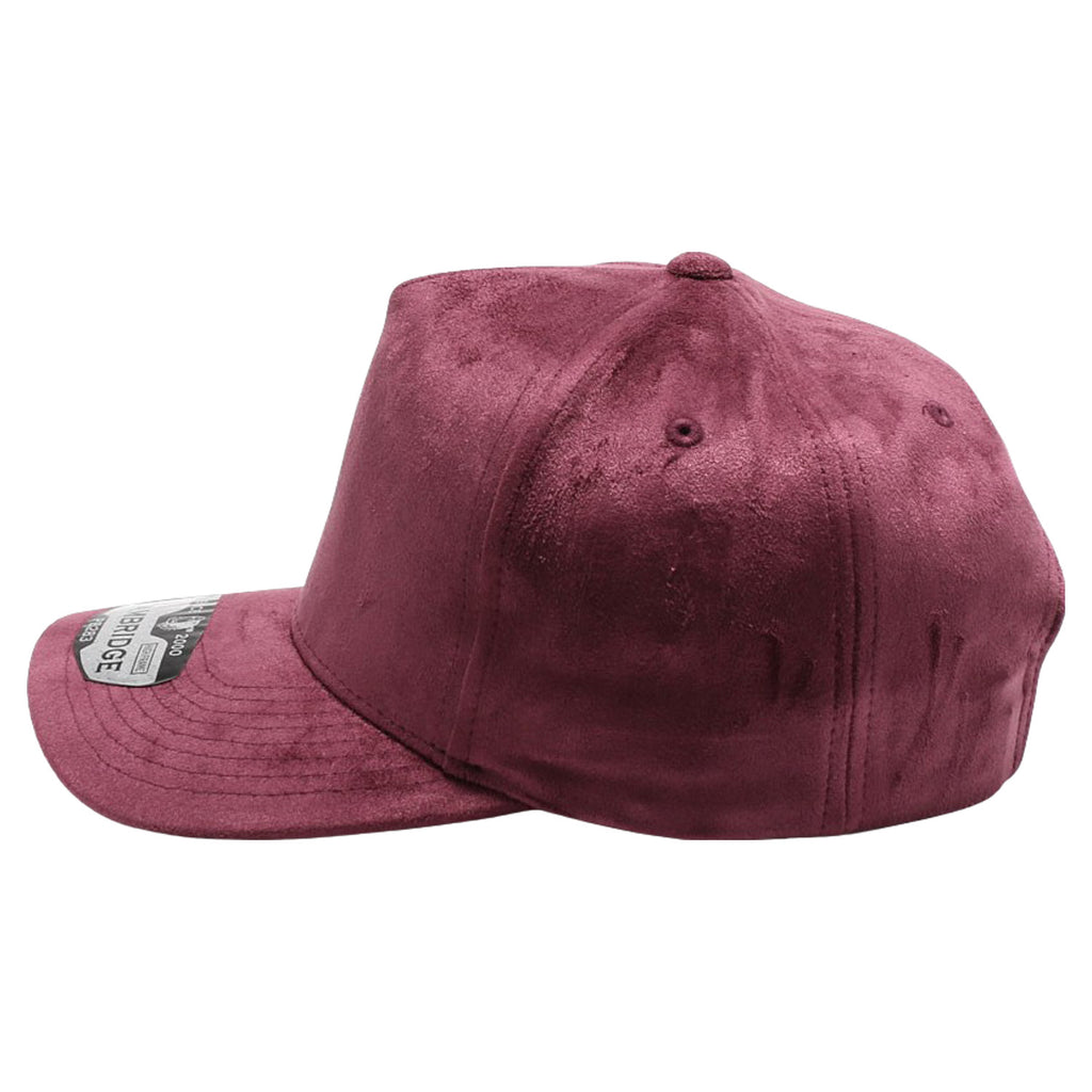 PB283 5-Panel Suede Snapback [Burgundy] – CHOICE CAP, INC.