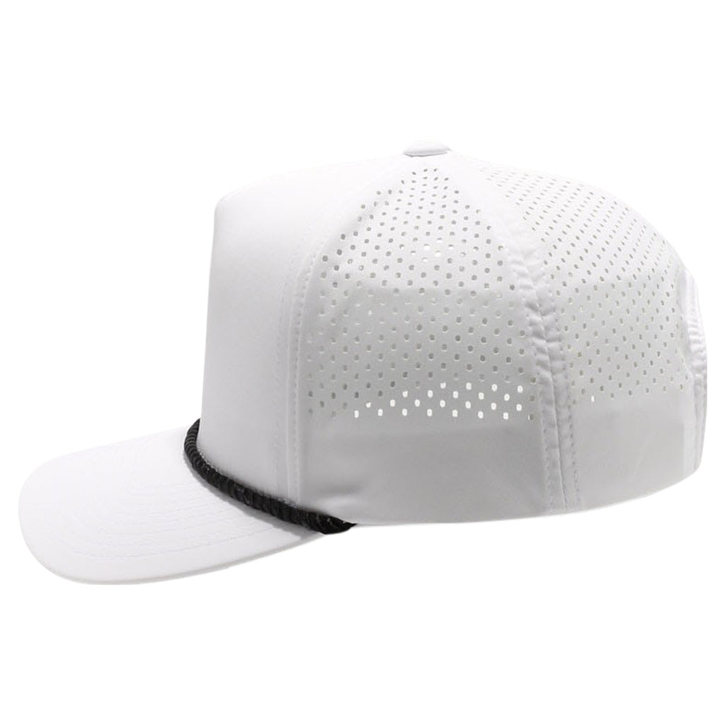 PB311 Five Panel High Frame Rope Perforated [White/Black] – CHOICE CAP ...