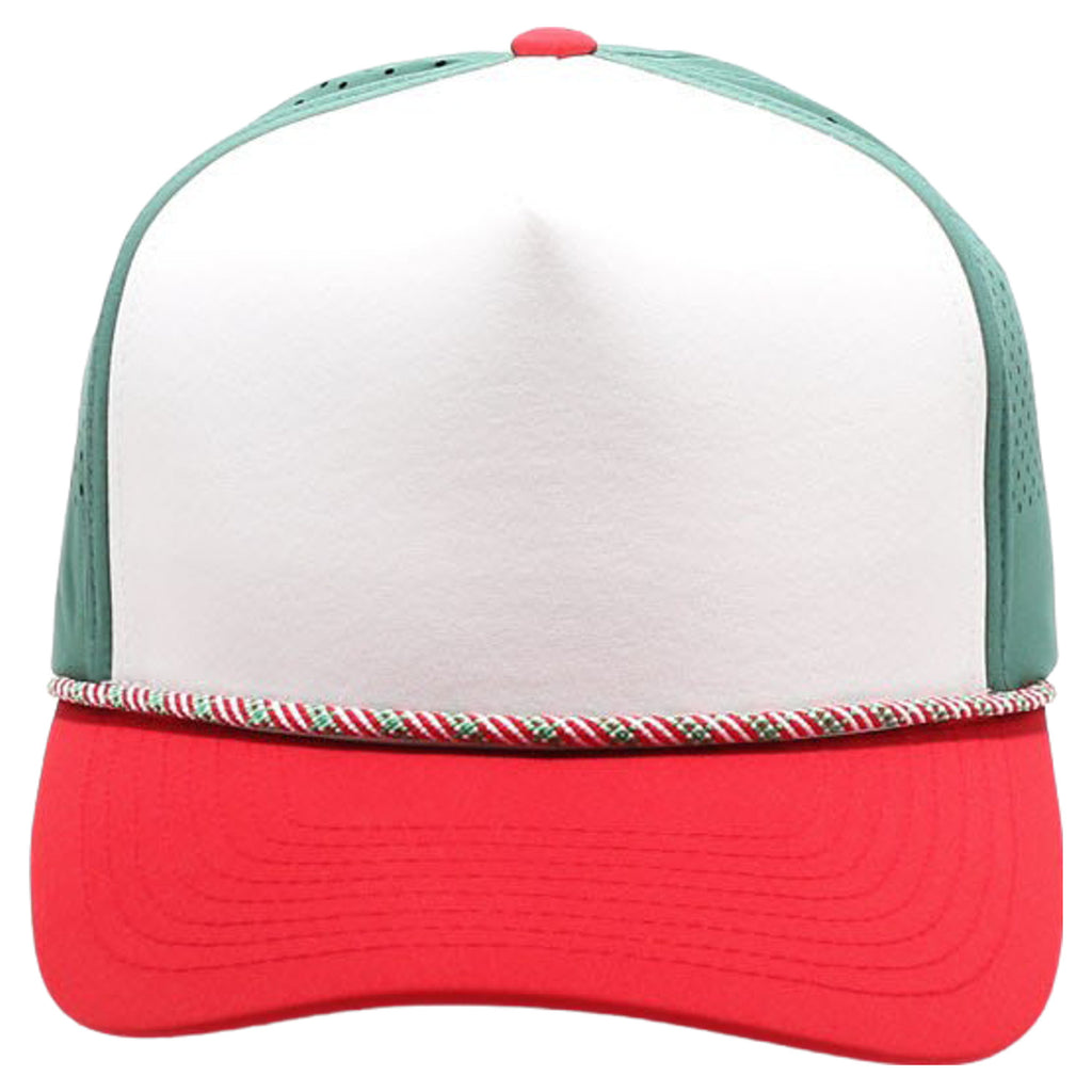 PB311T 5-Panel High Frame Rope Perforated [White/Green/Red] – CHOICE ...