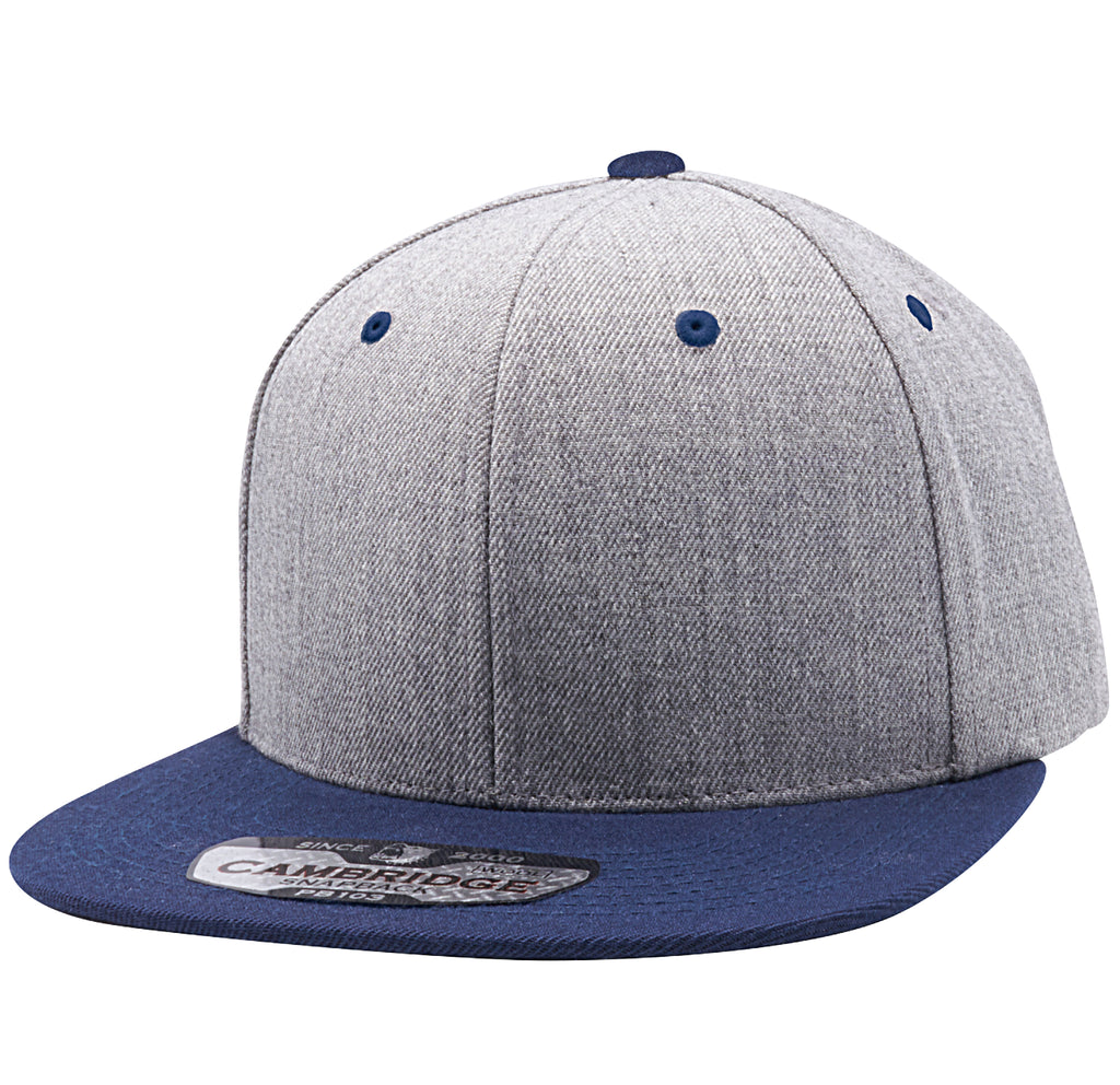 PB103 Pit Bull Wool Blend Snapback Hats [Heather/Navy] – CHOICE CAP, INC.
