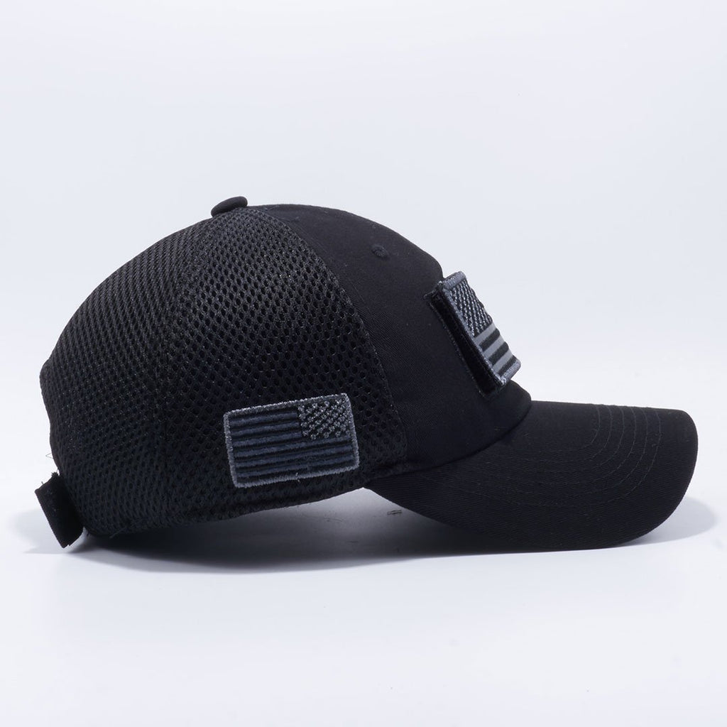 DV557 Pit Bull US Flag Velcro Patch Micro Mesh Hats [Black] – CHOICE ...
