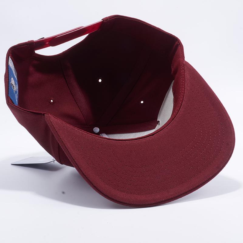 PB106 Pit Bull Cambridge 5 Panel Cotton Snapback Hat [Burgundy ...