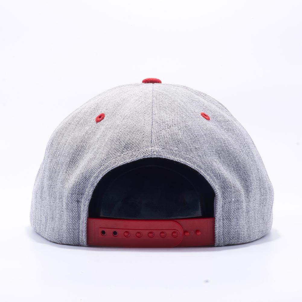PB103 Pit Bull Wool Blend Snapback Hats [Heather/Red] – CHOICE CAP, INC.