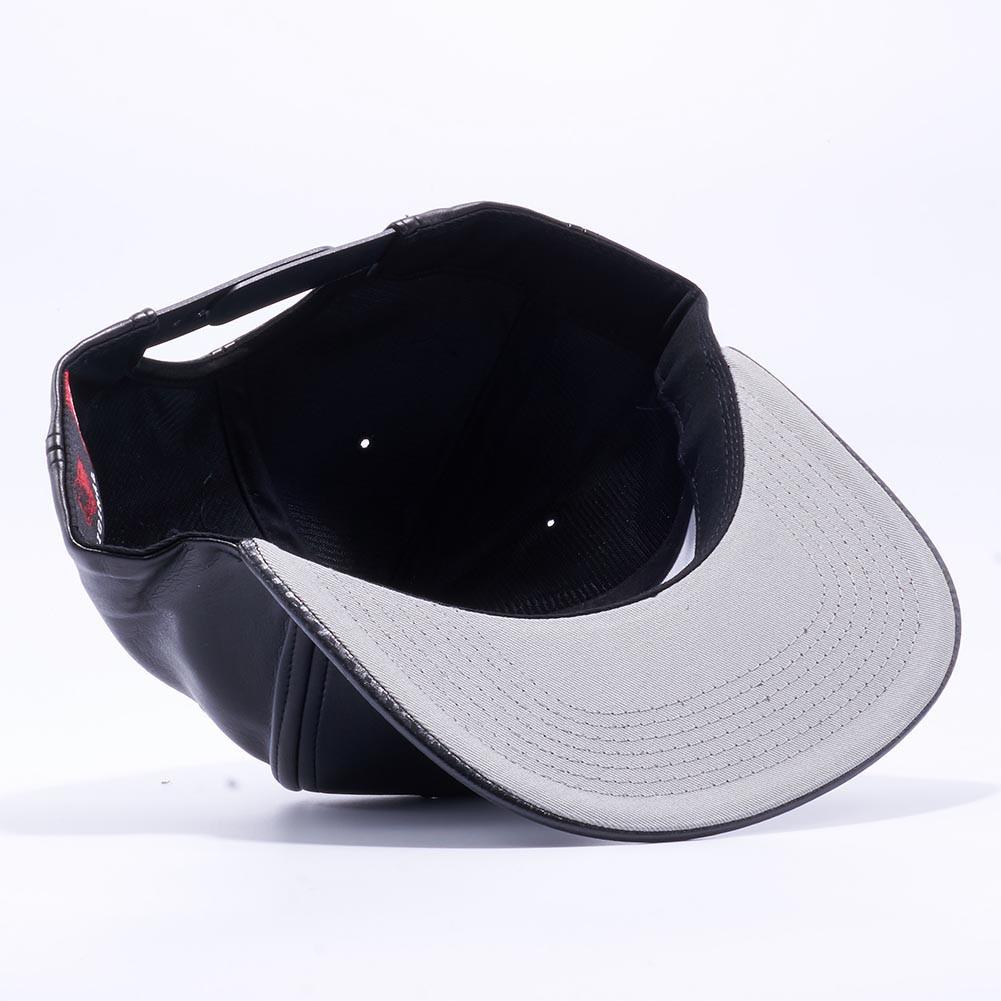 PB186 Pit Bull Cubic Leather Snapback Hats [Black] – CHOICE CAP, INC.